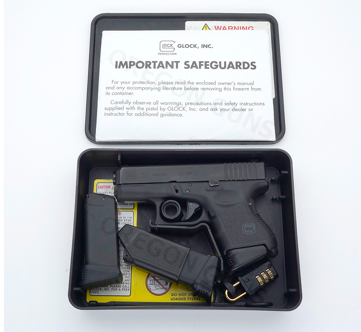 Glock MODEL 27 SUB-COMPACT .40 S&W SEMI PISTOL 3RD GEN 3 MAGS LIKE NEW ...