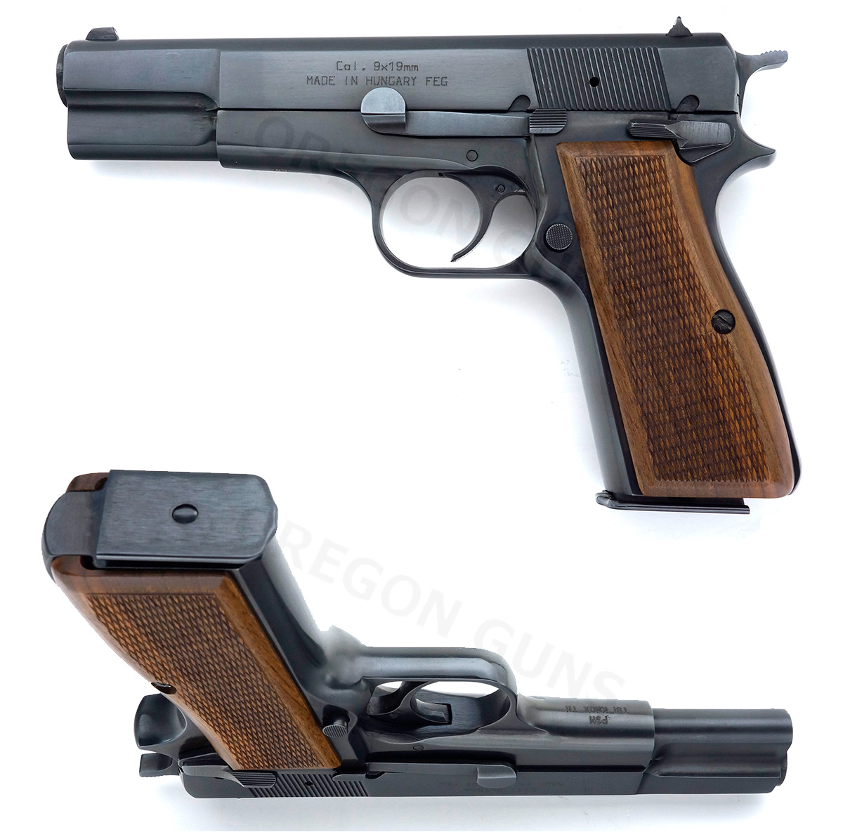 FEG MODEL P9M (PJK-9HP) COPY BROWNING HI-POWER SEMIAUTO 9MM PISTOL SN# G48568 9mm Luger 17335824 ...