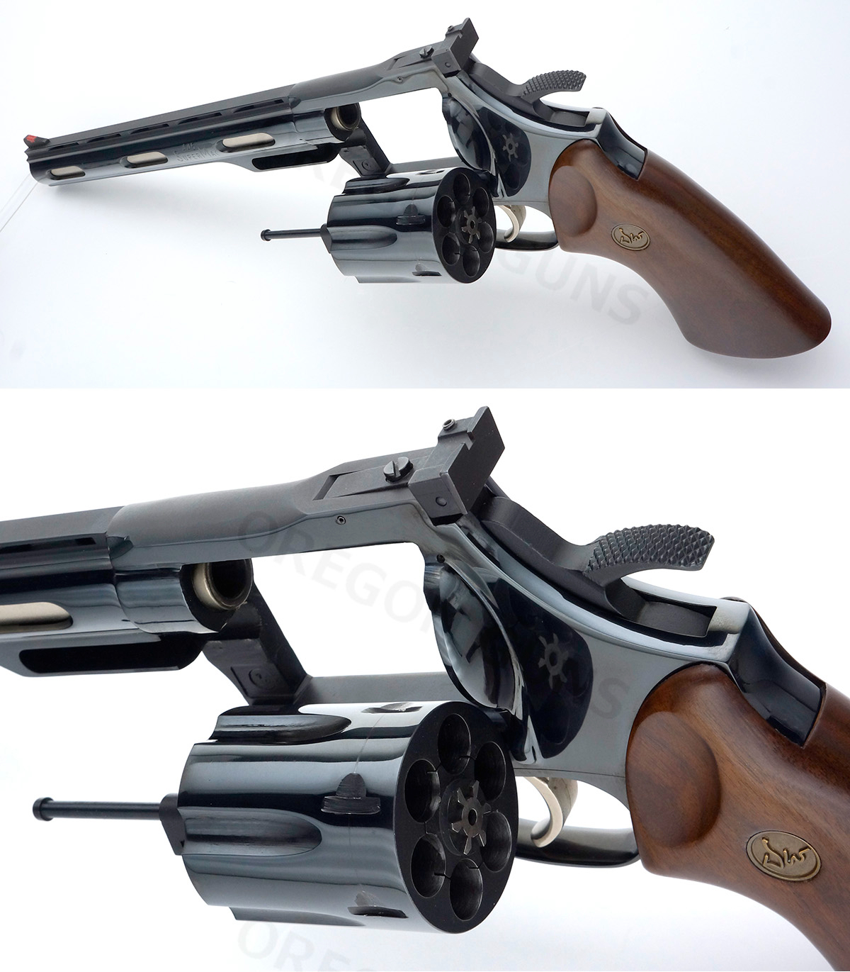 Dan Wesson Arms Model 455 Supermag High Gloss Blue Revolver .445 Super ...