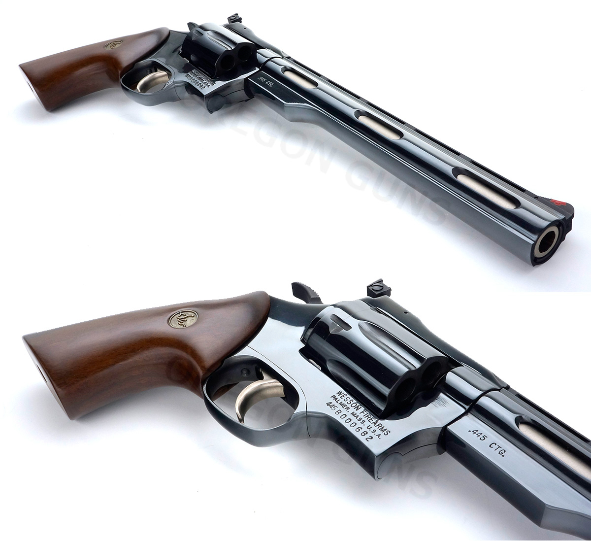 Dan Wesson Arms Model 455 Supermag High Gloss Blue Revolver .445 Super ...