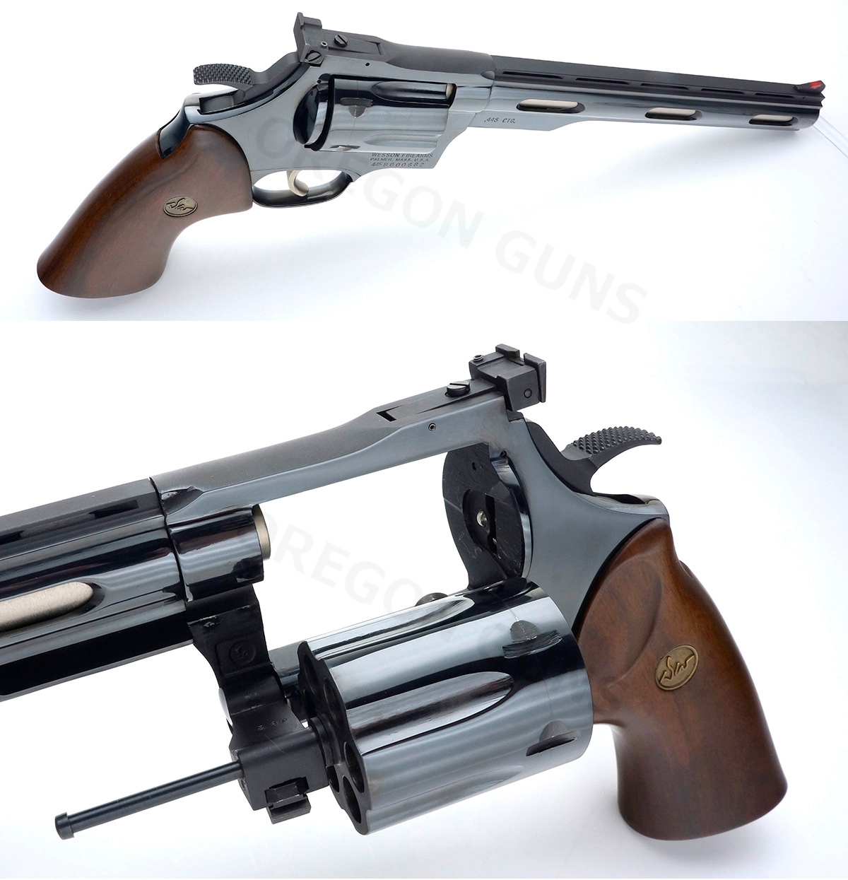 Dan Wesson Arms Model 455 Supermag High Gloss Blue Revolver .445 Super ...