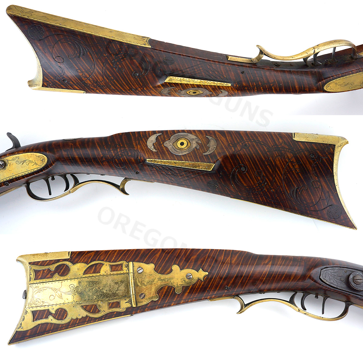 London Warranted Kentucky Percussion Full Stock Rifle .50 Cal ...