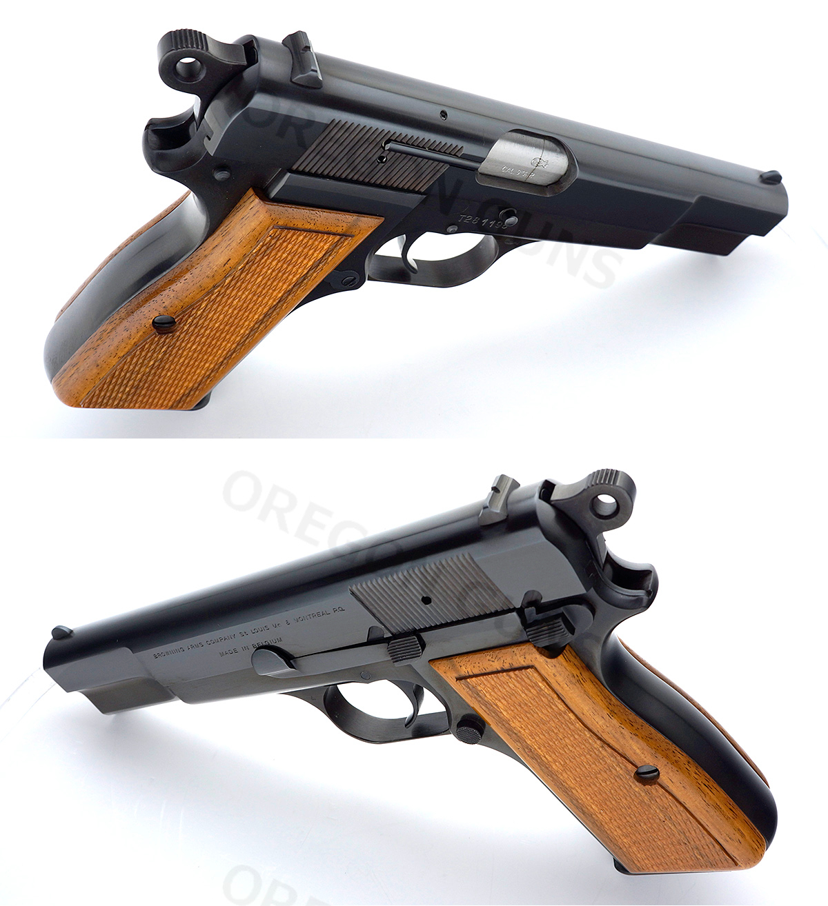Browning BELGIUM HI-POWER SEMIAUTO 9MM PISTOL MFG 1974 LIKE NEW WITH ...