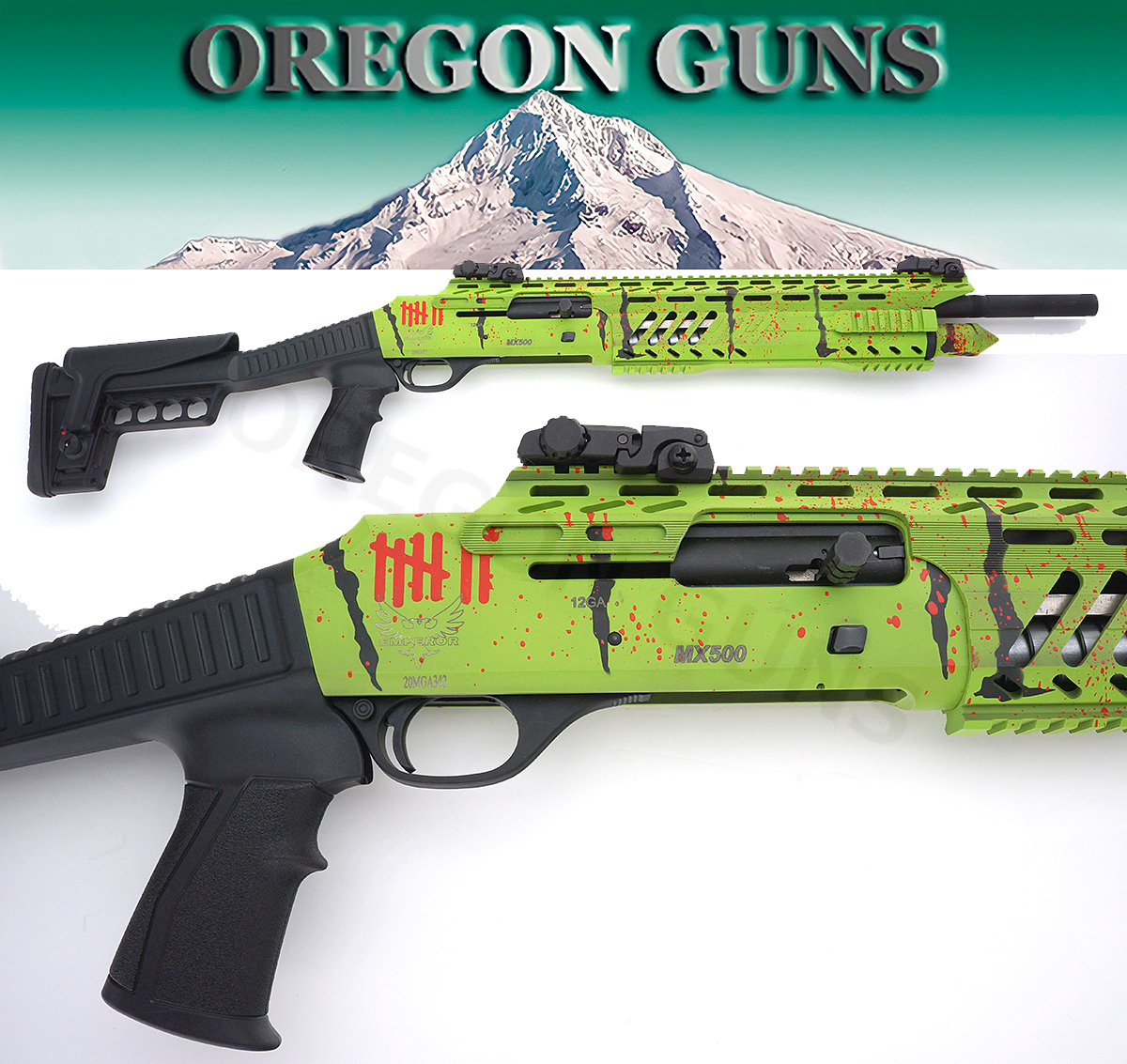 Emperor Arms Mx500 Zombie Tactical Semiauto 12 Ga Home Defense Shotgun ...