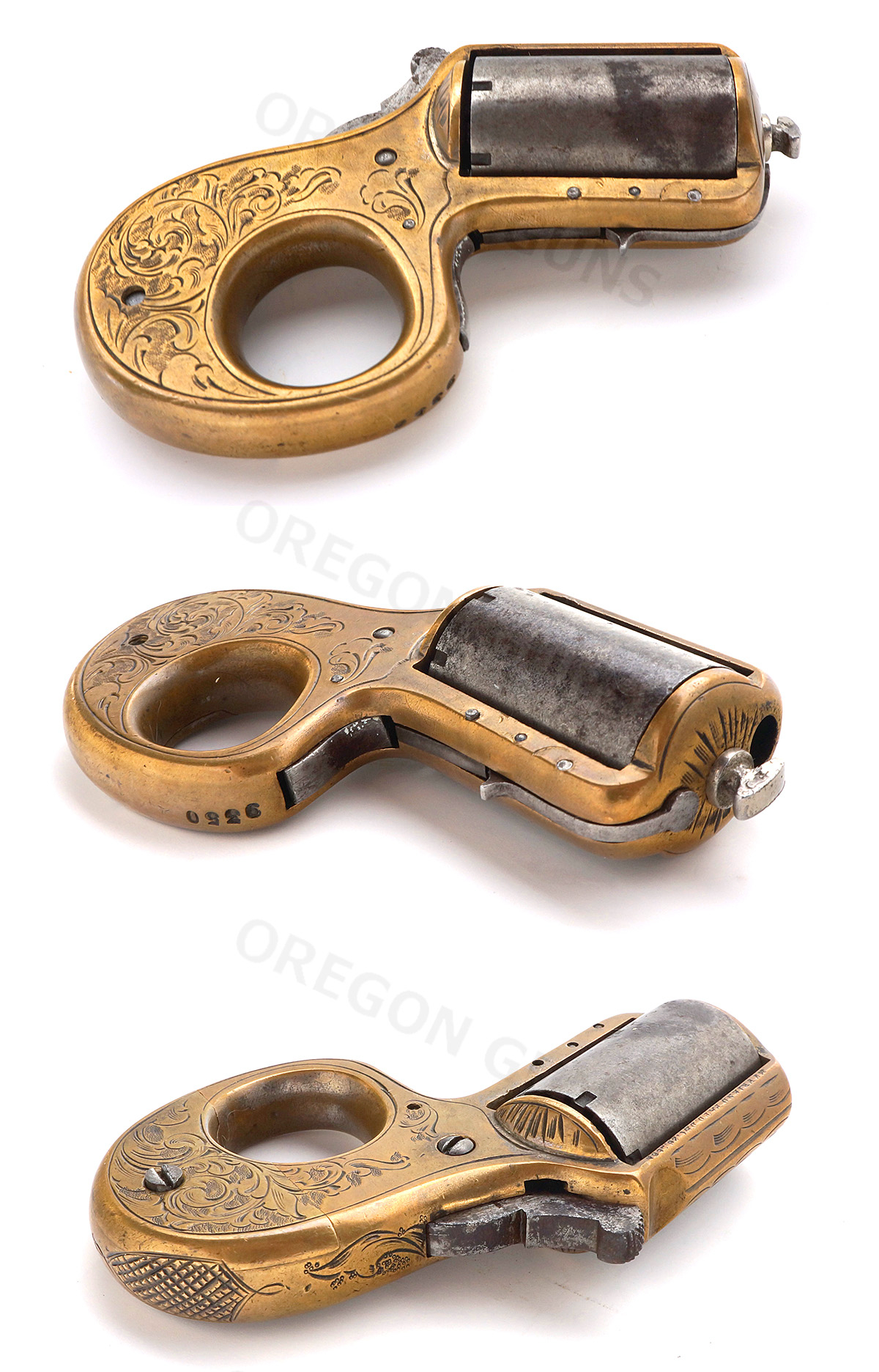 JAMES REID "MY FRIEND" KNUCKLEDUSTER .22 CAL REVOLVER ANTIQUE NO FFL SN ...