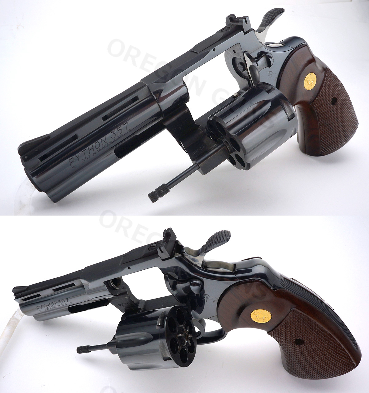 Colt -- Python Blue .357 Mag Revolver 4 Inch Barrel Minty Condition Mfg ...