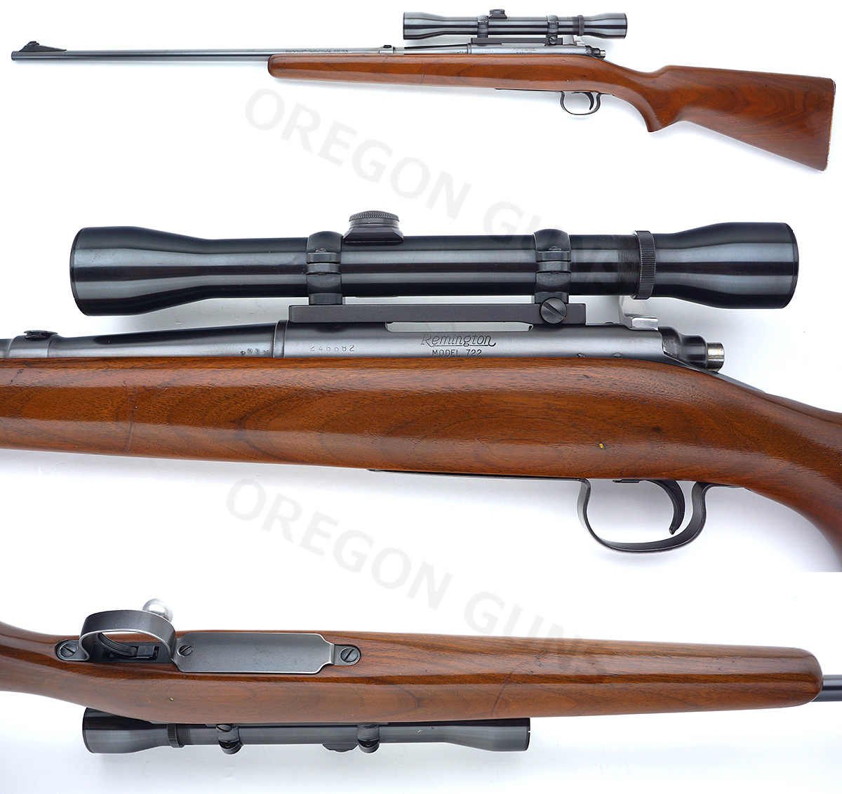 Remington - Model 722 Bolt Action Rifle .222 Rem Weaver Scope Like New ...