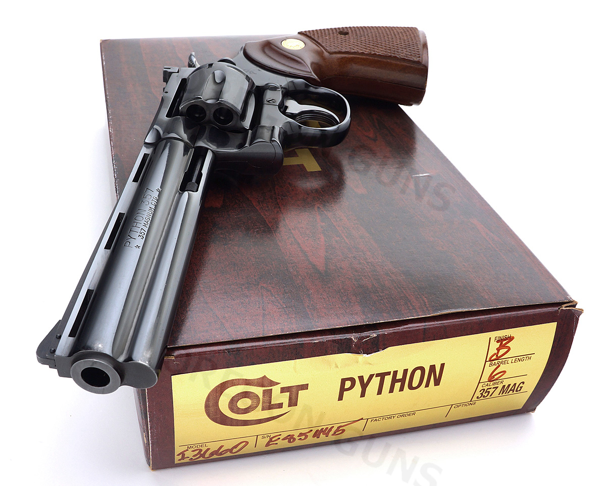 Colt - Python Royal Blue .357 Mag Revolver 6 Inch Barrel Excellent ...