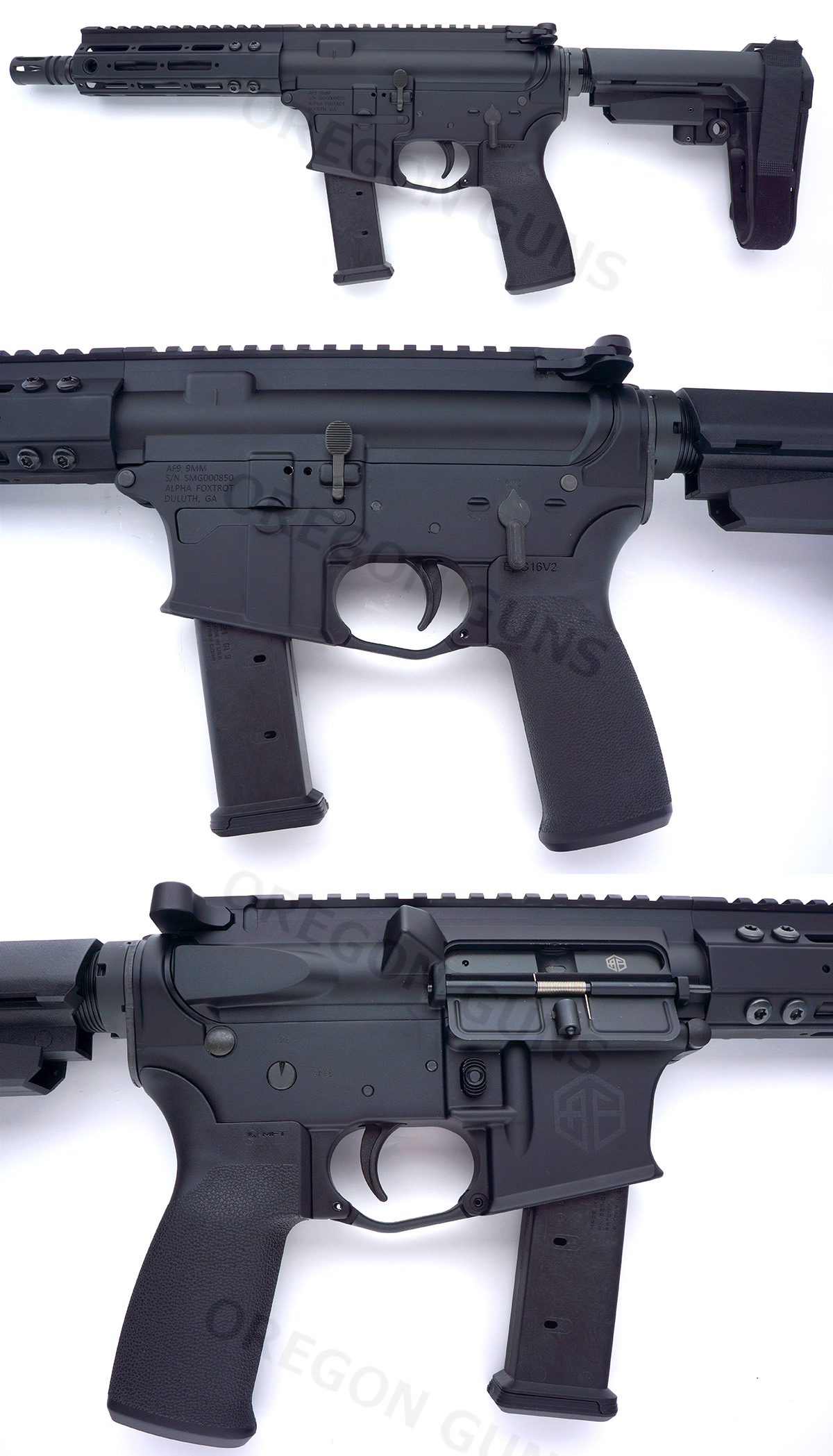 Alpha Foxtrot - Model Af9 Semiauto 9mm Pistol Ar15 Style Ar-9 Afmg-9 ...