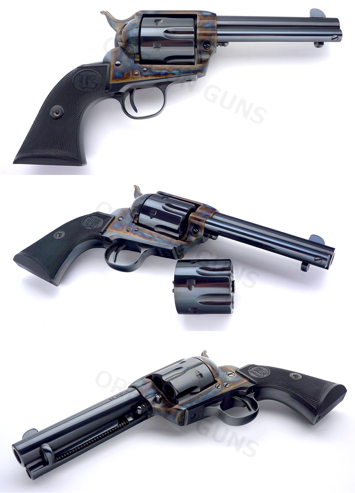 Us Arms (Usfa) Saa Revolver .44 Special / .44-40 Wcf 4 Barrel Two ...