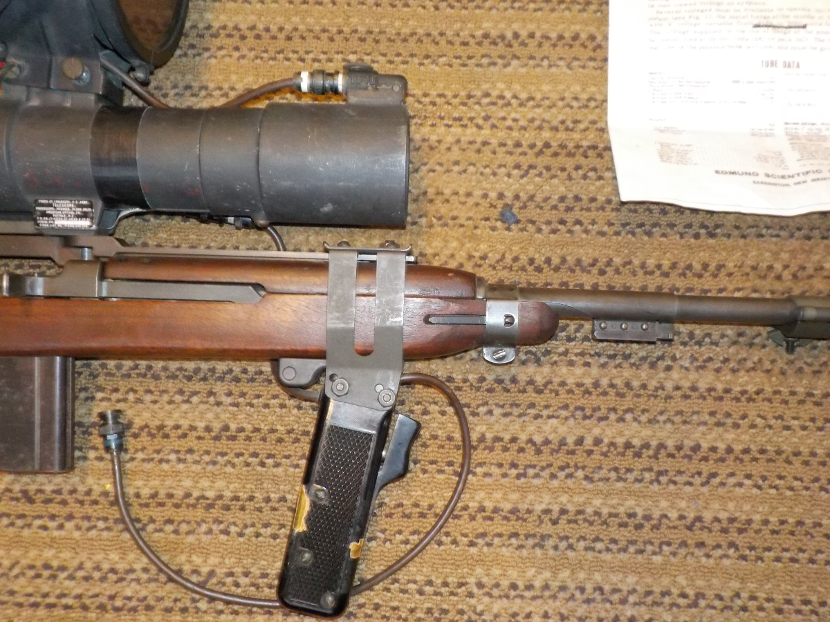 US M-3 INFRARED M1 CARBINE (INLAND) SNIPER SCOPE CASE WITH BATTERY ...