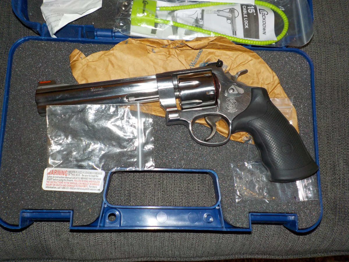 SMITH & WESSON MODEL 610-3 10mm LIKE NIB ALL STAINLESS WITH 6.5" BARREL ...