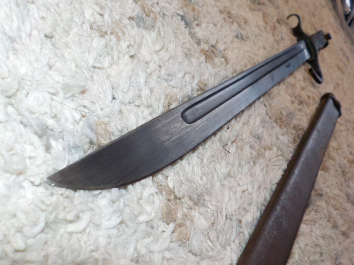 Japanese Arisaka Type 99 Bayonet Type 30 With Original Metal Sheath 7.7 ...