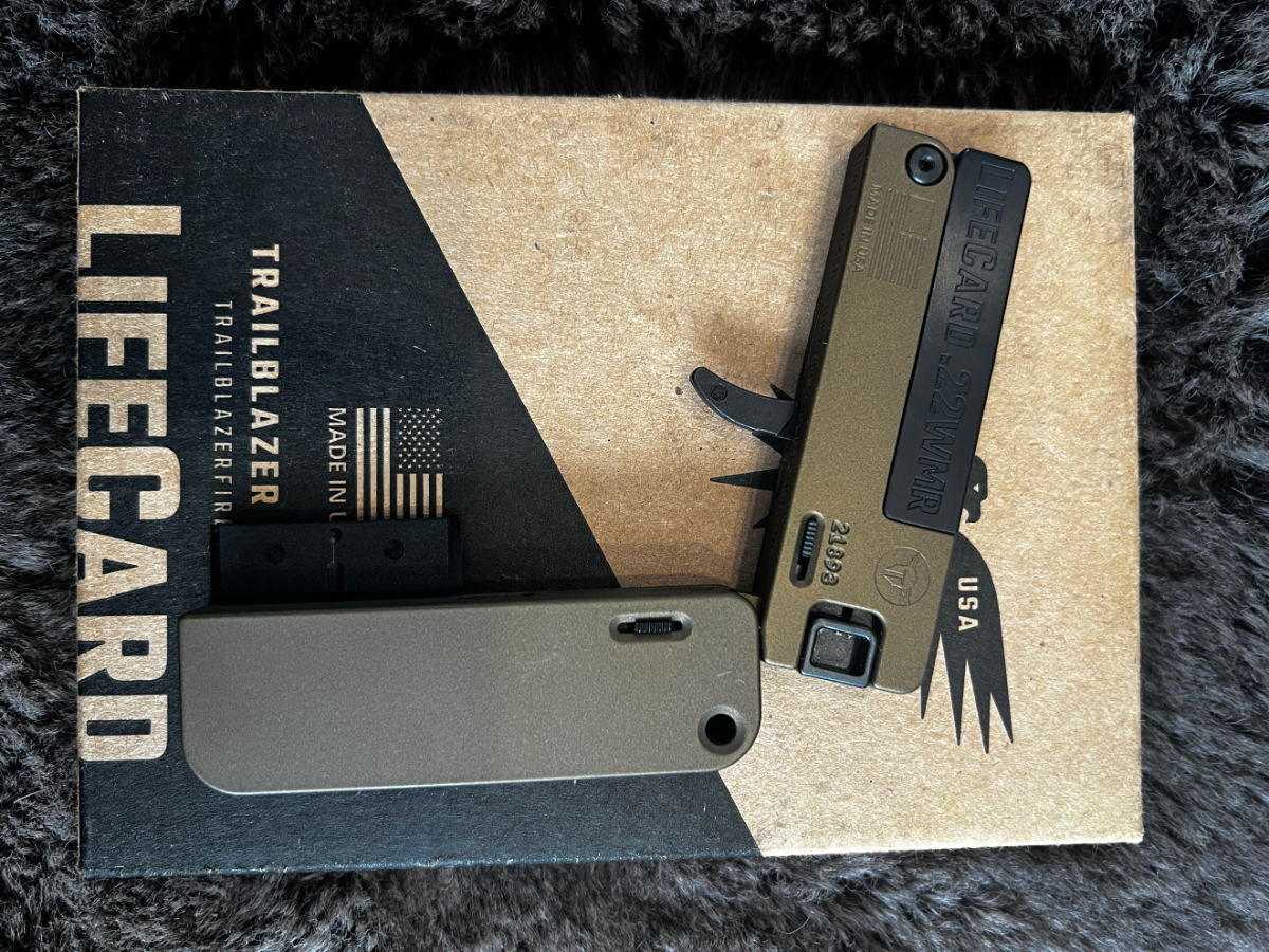Trailblazer Firearms LIFECARD .22 WMR in Burnt Bronze All Aluminum ...