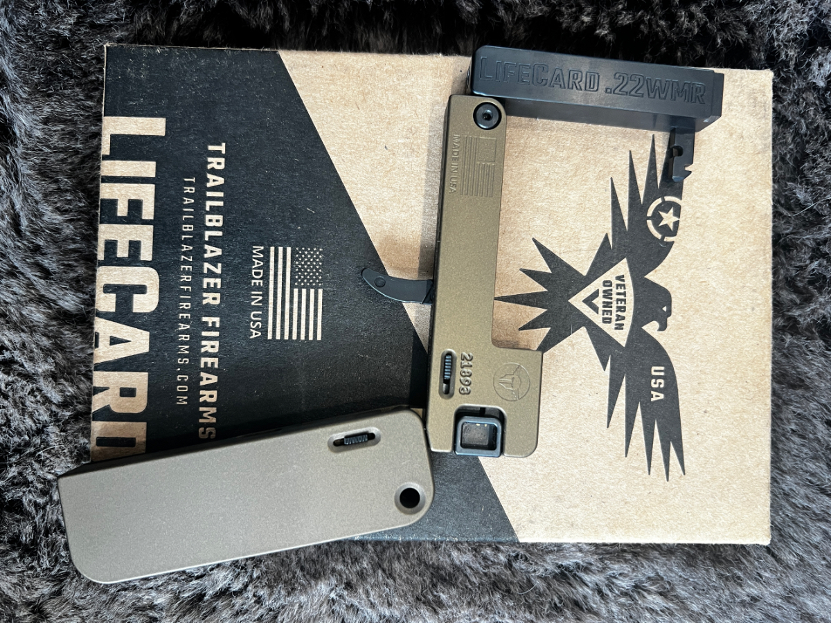 Trailblazer Firearms LIFECARD .22 WMR in Burnt Bronze All Aluminum ...