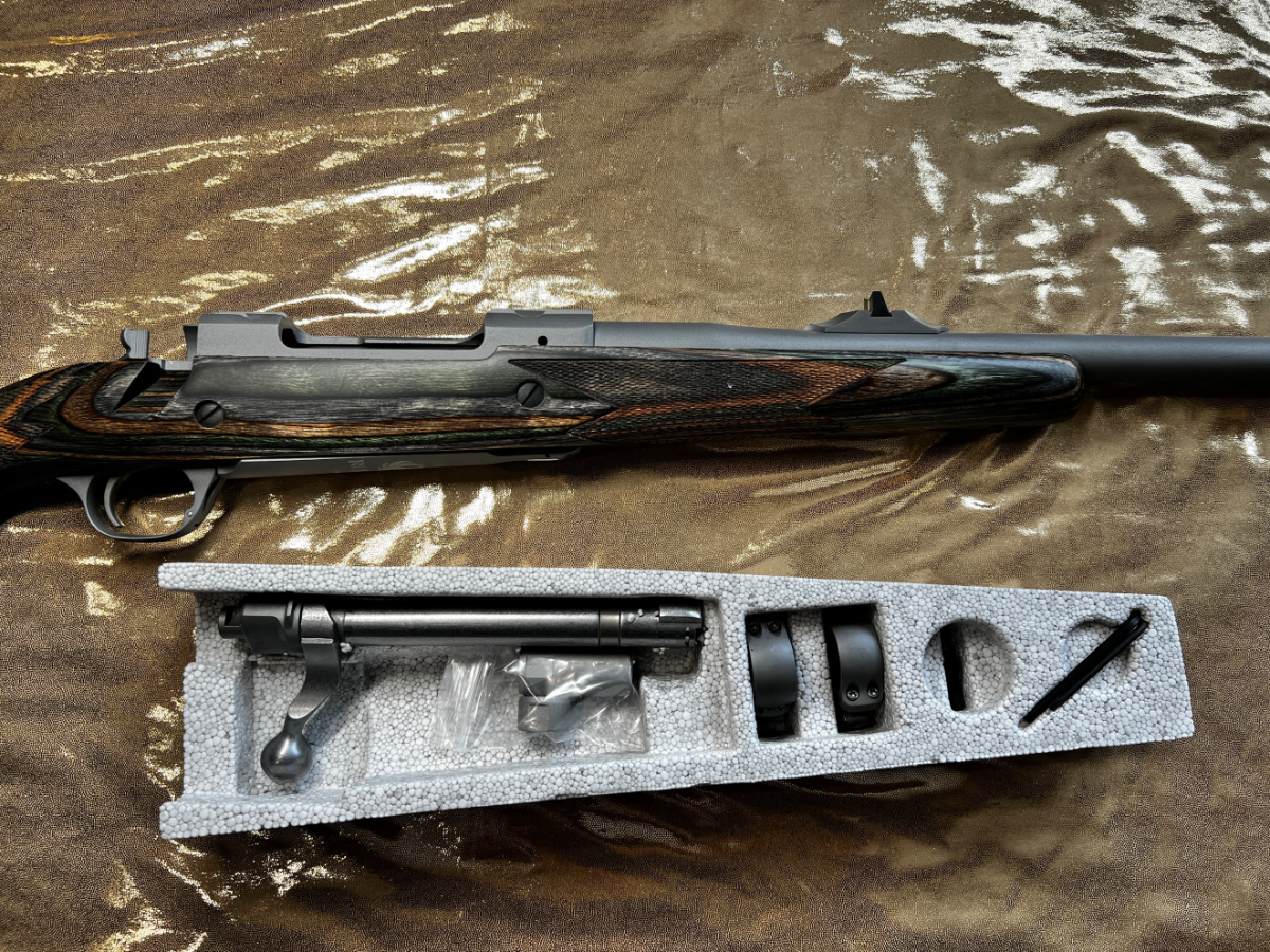 Ruger M77 Hawkeye Guide Gun Rifle 20 barrel Matte Stainless Green ...