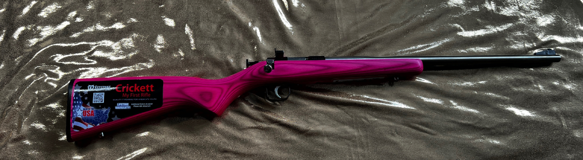 Keystone Sporting Arms Crickett Pink Laminate Stock Blued Compact Rifle ...
