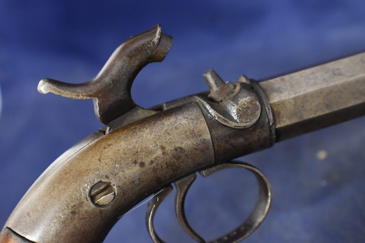 Pictures: Allen & Thurber CENTER HAMMER PISTOL, 36 CALIBER PERCUSSION ...