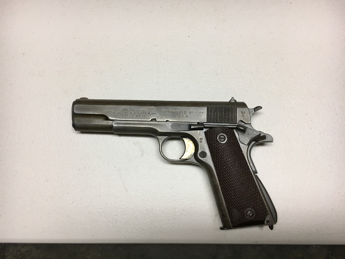 Springfield Armory Springfield 1911 45 caliper semi auto pistol ...