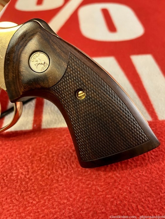 NEW, CUSTOM COLT PYTHON 3 INCH .357 MAG, 24KT GOLD PLATED .357 Magnum ...