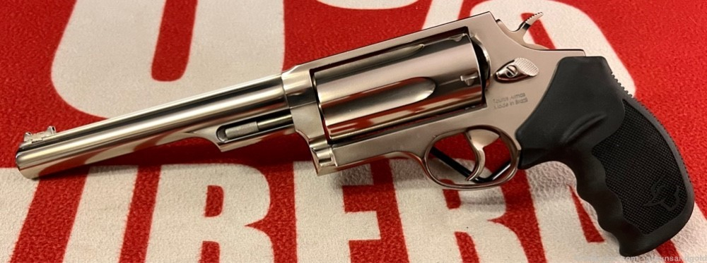 CUSTOM NICKEL TAURUS JUDGE .45 COLT/.410, 7IN BARREL, 725327611189 .45 ...