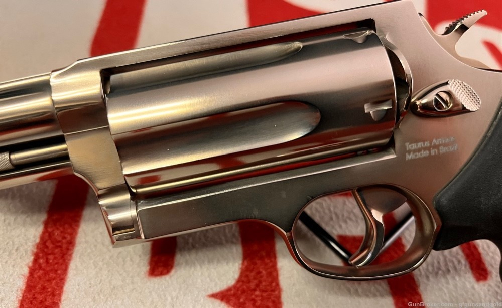 CUSTOM NICKEL TAURUS JUDGE .45 COLT/.410, 7IN BARREL, 725327611189 .45 ...
