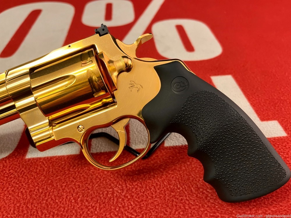 NEW CUSTOM 24KT GOLD COLT ANACONDA 44 MAG 8" 098289005359 .44 Mag ...