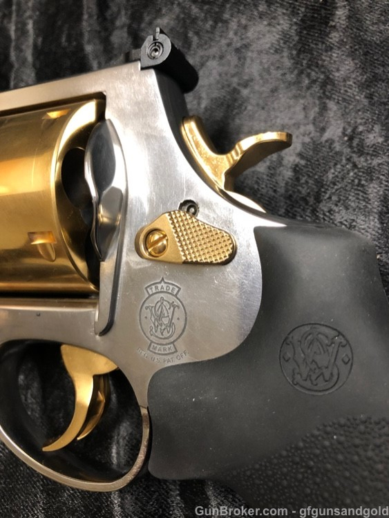 Smith & Wesson CUSTOM 24KT GOLD & NICKEL SMITH AND WESSON MOD 500, 8 ...