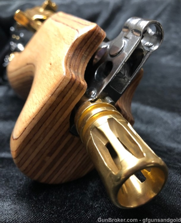 Custom 2-Tone 24kt Gold/ Nickel Century Arms Micro Draco Pistol 7 ...