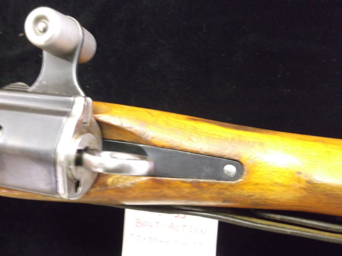 Swiss Sweedish 7.5 X 55 Caliber Pull Back Bolt With Magazine (B8625-18 ...