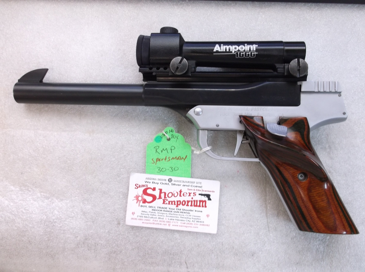 Rock Merrill Pistol Mfg Model Rmp Sportsman With Aimpoint 1000 Red Dot ...