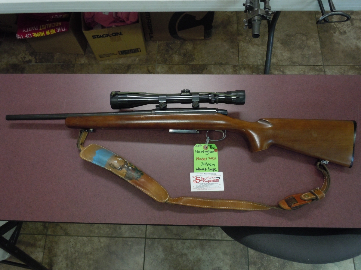 Remington Arms Model 788 Carbine With A Weaver Rings & V9-Ii W Micro ...