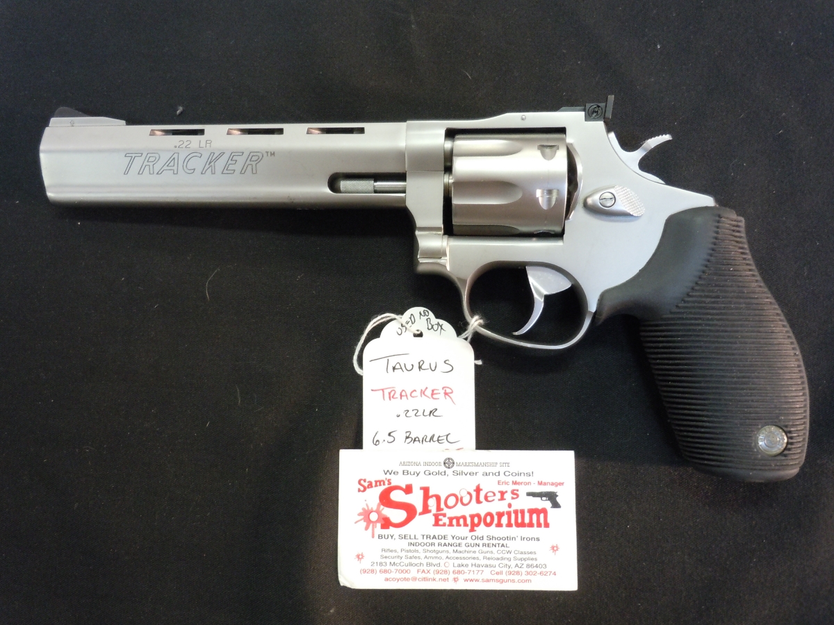 Taurus Model Tracker Stainless 7 Shot 6.5" Barrel Hi Viz Orange Front ...