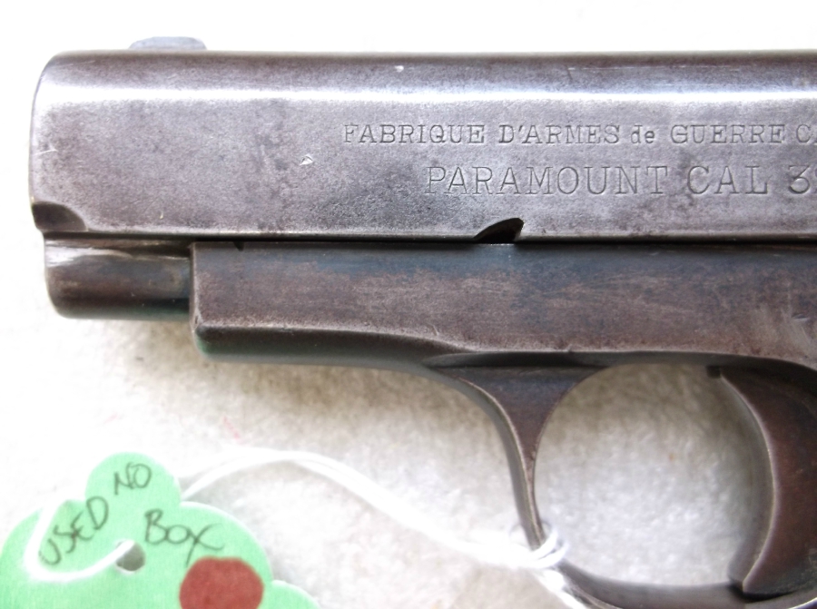 Fabrique D'Armes De Guerre Model Paramount .32 Cal One Magazine (Sold ...