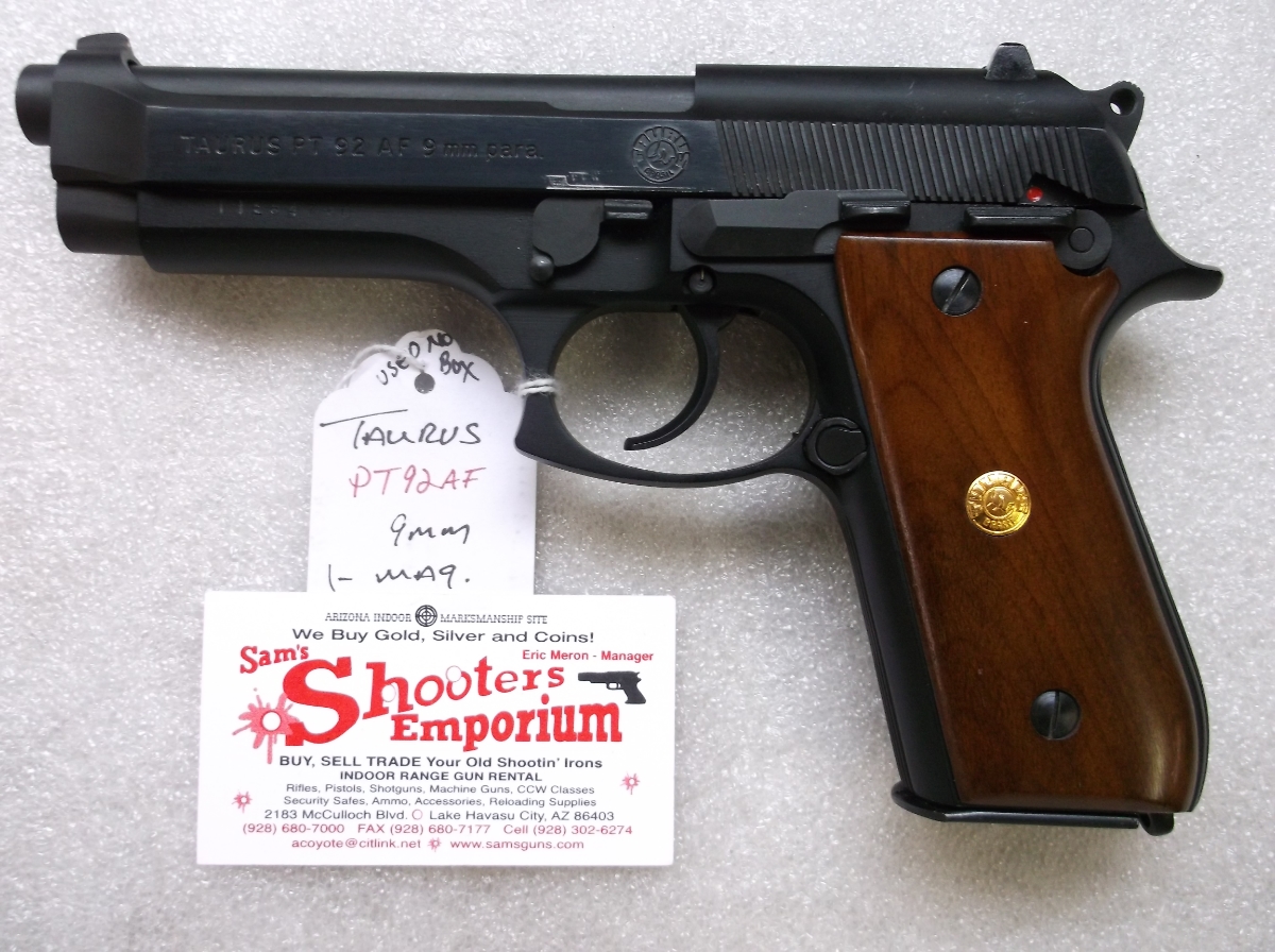 Taurus International Model Pt 92af With One 15 Round Magazine Wood ...