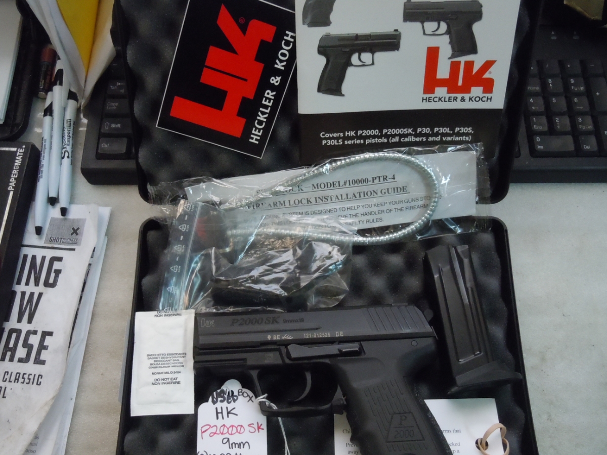 Heckler & Koch Model P2000 Sk Original Hard Case, Lock, Manual, (Sold ...