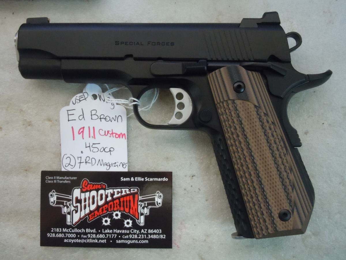 Ed Brown Model Custom 1911 Special Forces Two 7 Round Magazines (Sold ...