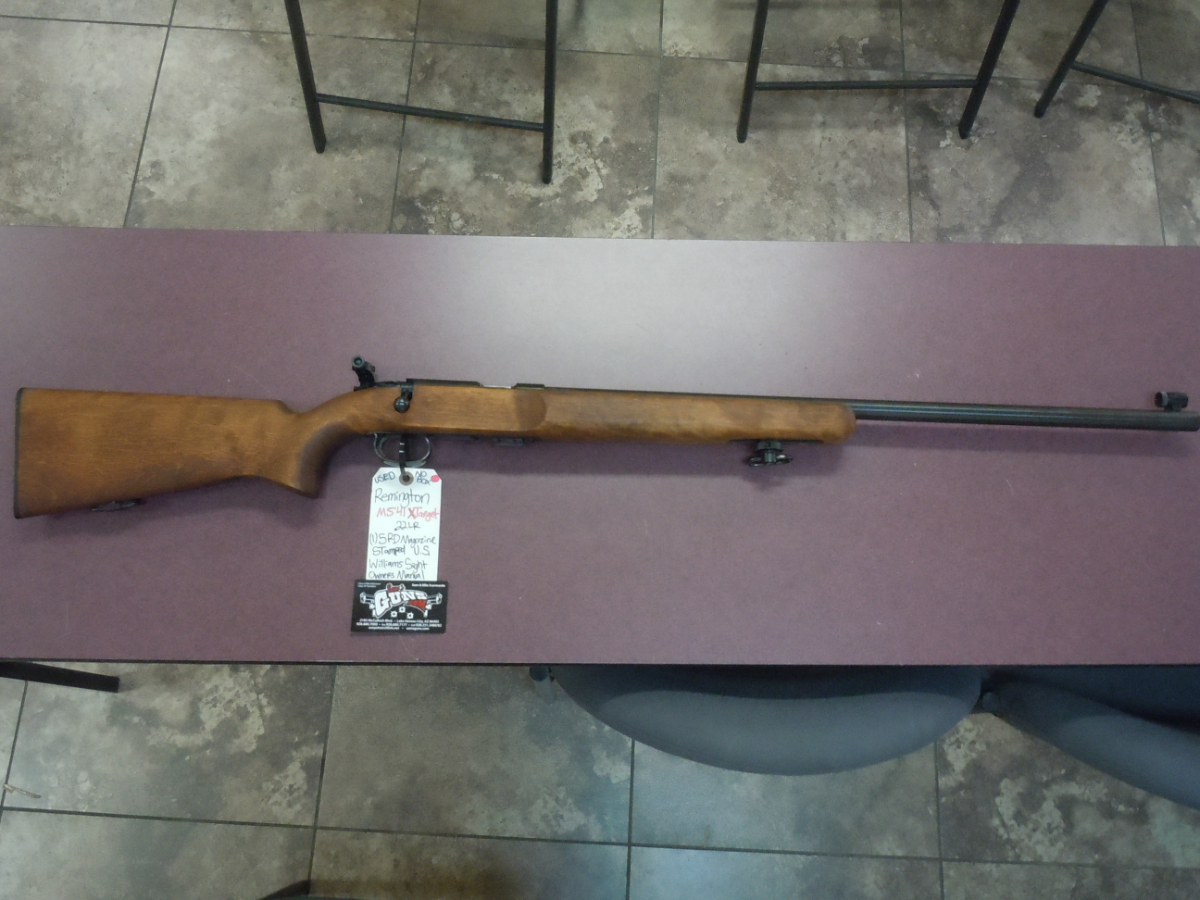 Remington 541 X Target Stamped Us William Target Sights One 5 Round ...