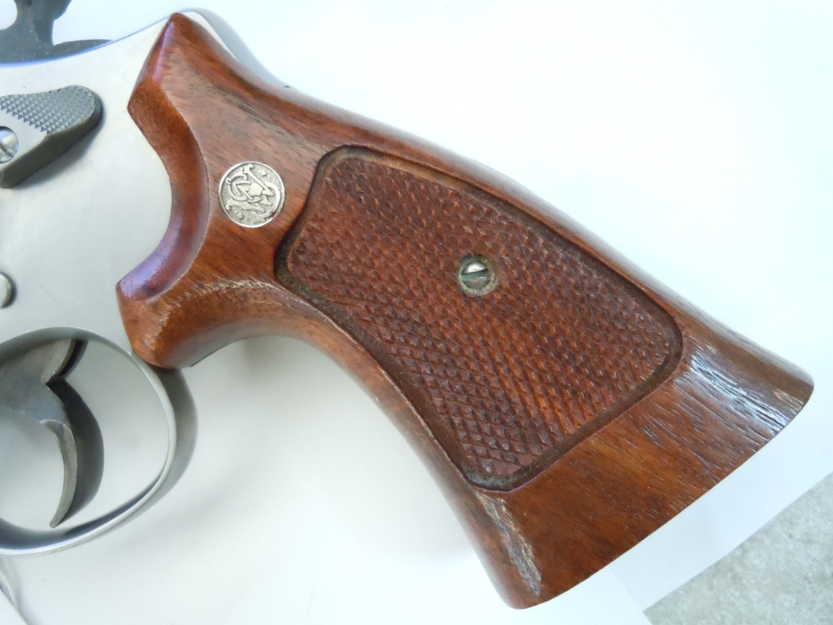 Smith & Wesson Model 629-4 8 3/8" barrel Satin Stainless with wood ...