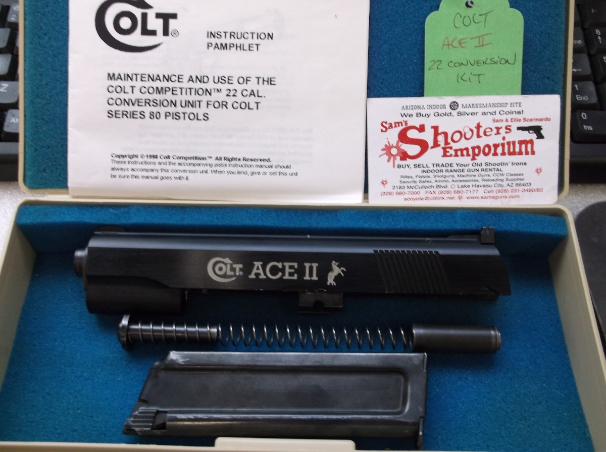 Colt Ace Ii Competition Tm .22 Caliber Conversion Unit For 80 .22 Lr ...