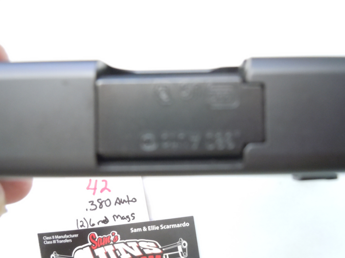 Glock Model 42 Two 6 Round Mags Original Hard Case, Nylon Cleaning ...