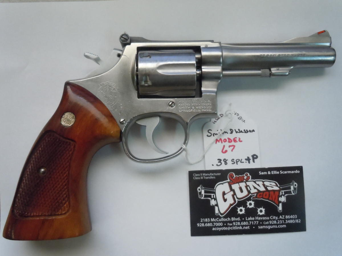 Smith & Wesson Model 67 Combat Masterpiece Stainless With Adjustable ...