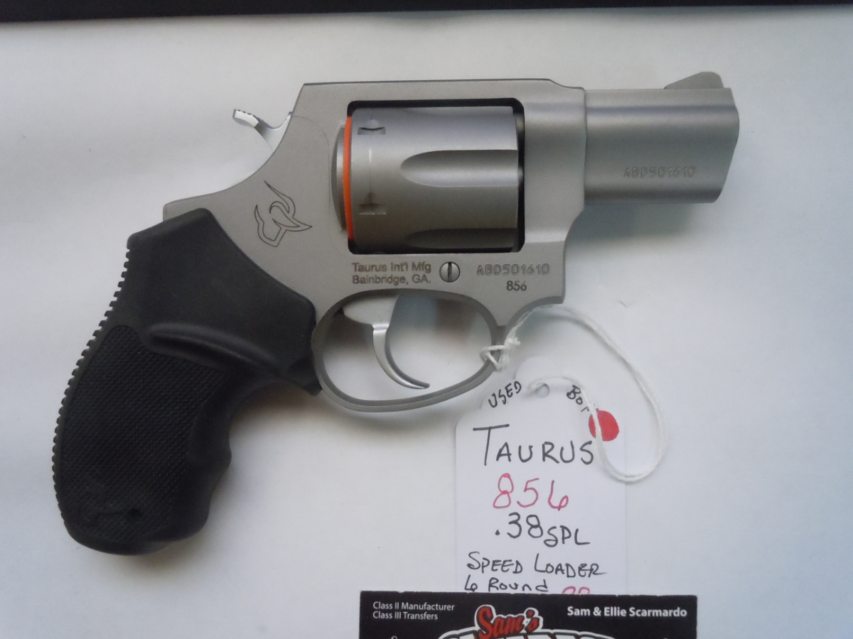 Taurus Model 856 Matte Stainless Steel 2" Barrel 6-Shot Serrated front ...