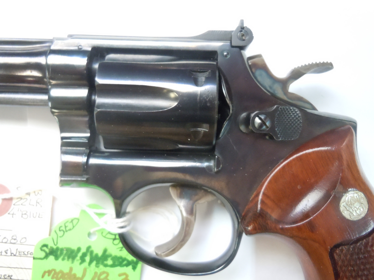 Smith & Wesson Model 18-3 3-T 4" Barrel color case-hardened wide ...