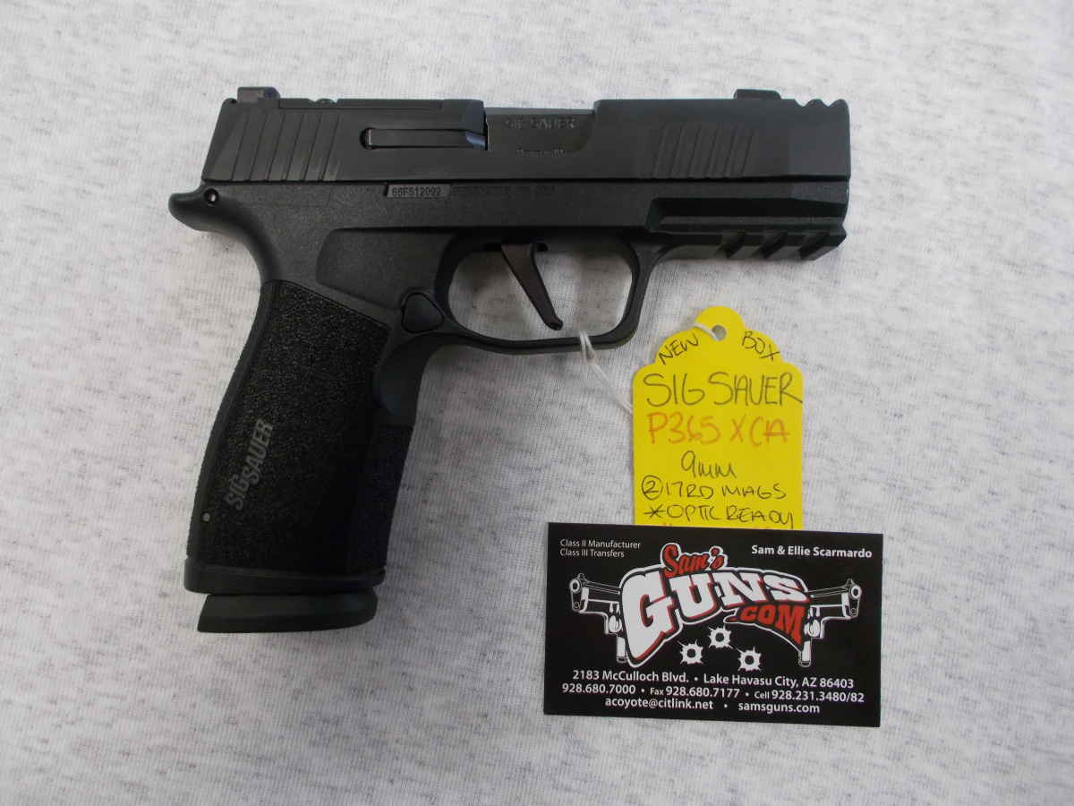 SIG Sauer P365 XCA w/ two 17-round mags, optic MOS ready & ported slide ...