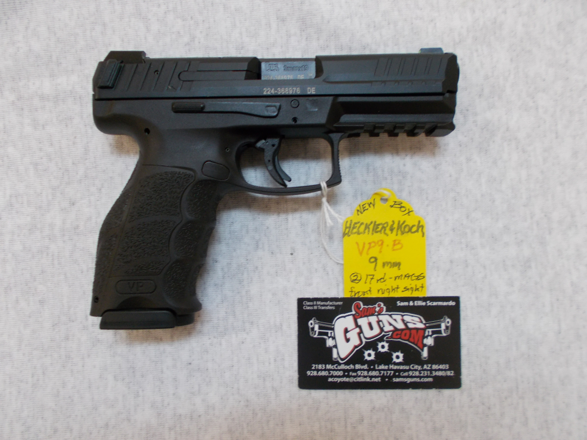Heckler & Koch Vp9-B ` Stealth Black` + Two 17-Round Mags & Front Night ...