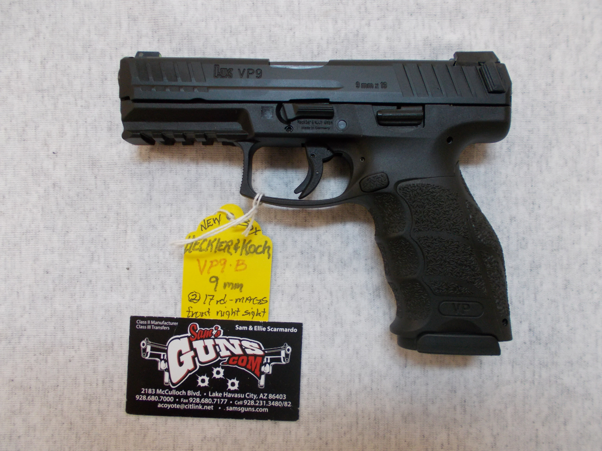 Heckler & Koch Vp9-B ` Stealth Black` + Two 17-Round Mags & Front Night ...