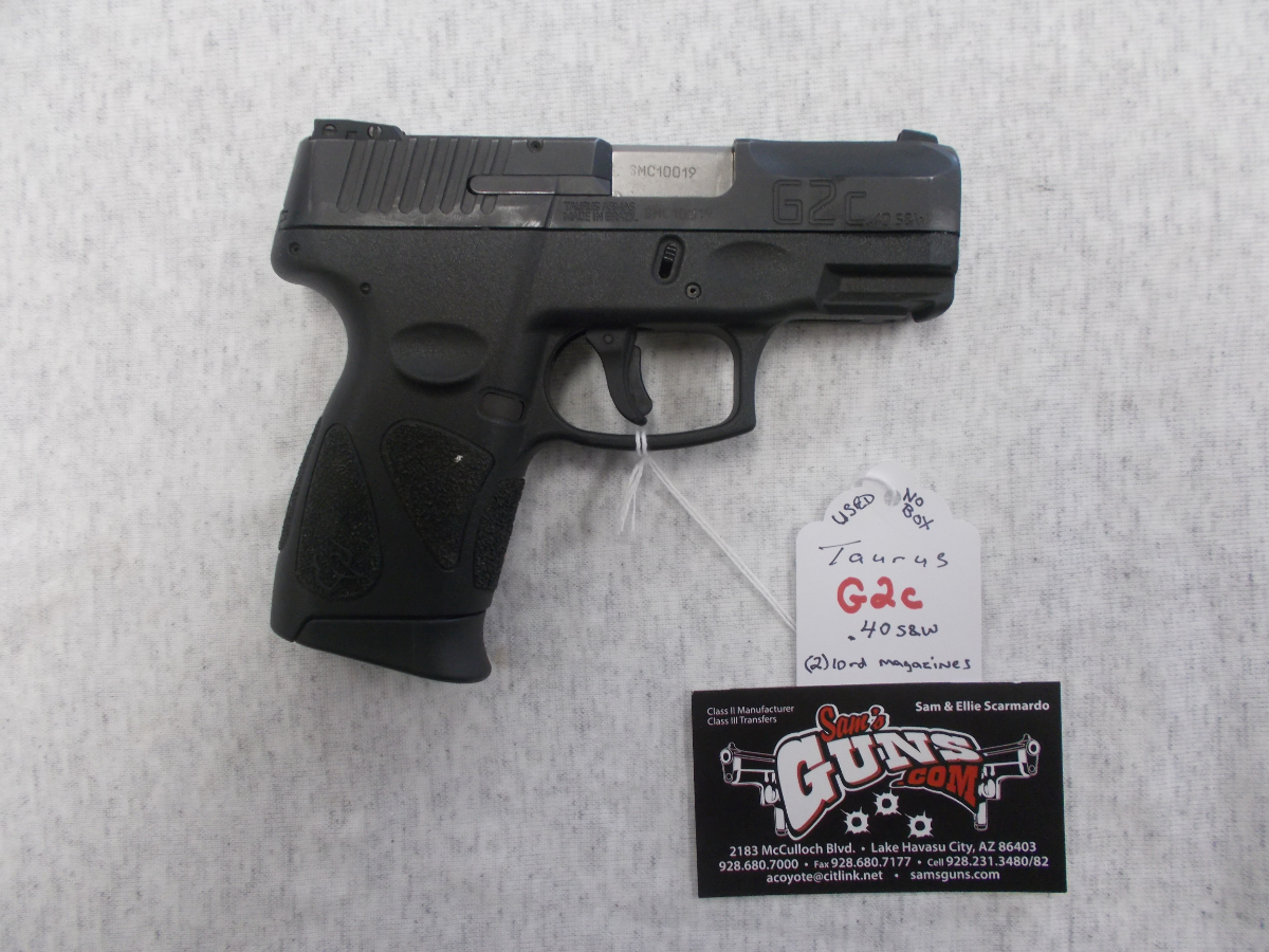 Taurus G2C 40s&w pistol w/ two 10-Round mags (C4835-23) .40 S&W ...