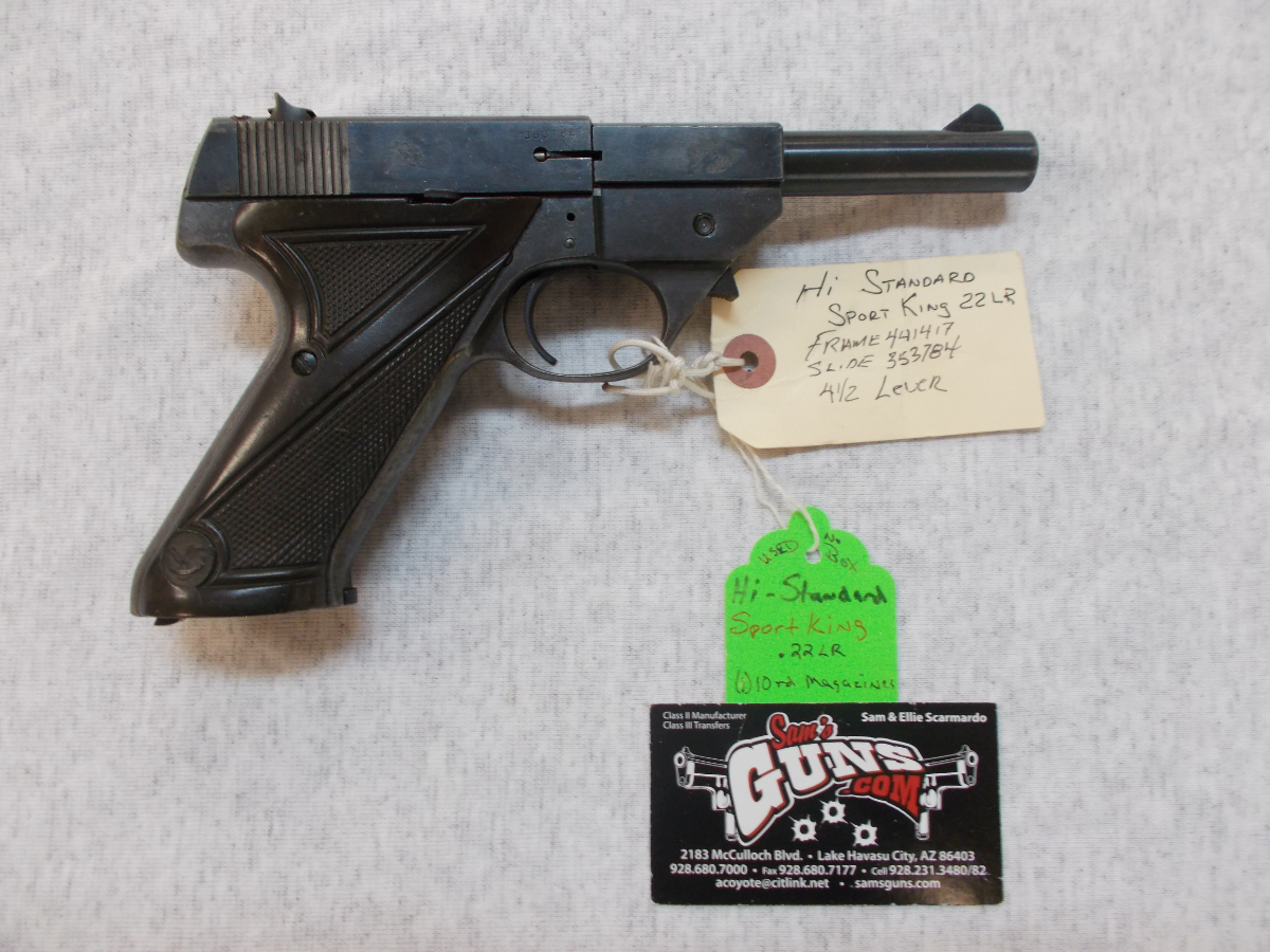 High Standard Sport King W/ 10-Round Mag (C3992-22) .22 Lr For Sale at ...