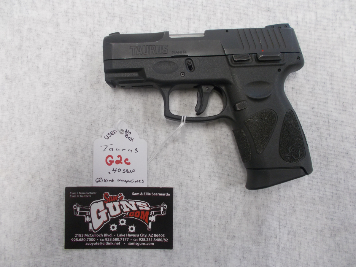 Taurus G2c 40s&W Pistol W/ Two 10-Round Mags (C4835-23) .40 S&W For ...